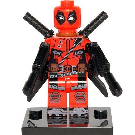 Deadpool Custom Marvel Minifig Minifigure Block Brick Building Toys T