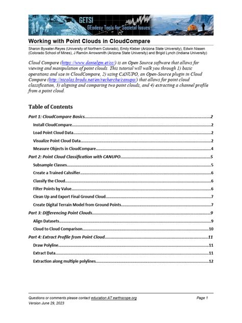 Cloudcompare General Tutorial V3 1688073441552984405 Pdf Area Shape