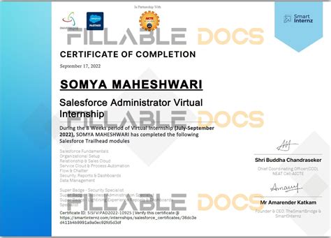 Stand Out With A Customizable Smart Internz Internship Certificate Psd