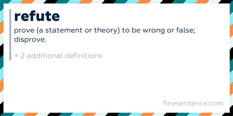 Refute Meaning Definitions Translation And Examples