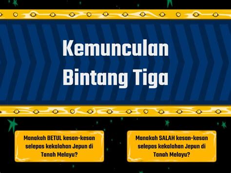 SEJ T4 KSSM 3 9 Keadaan Negara Kita Selepas Kekalahan Jepun True Or