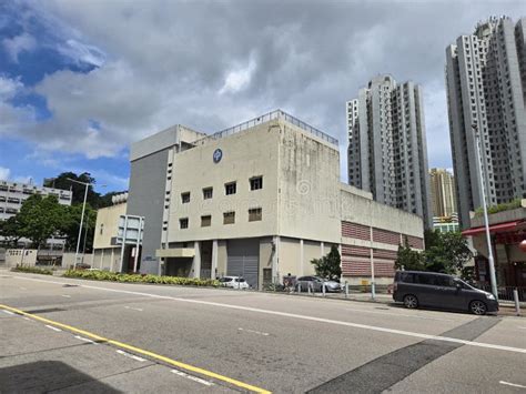 Hong Kong July 21 2024 Chik Wan Street Electricity Station At Tai Wai