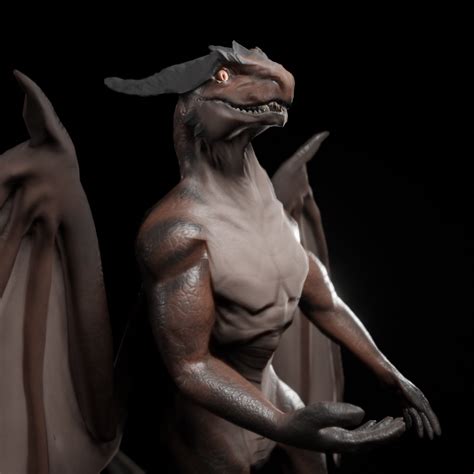 Anthro Dragon By Ko Vrcarena