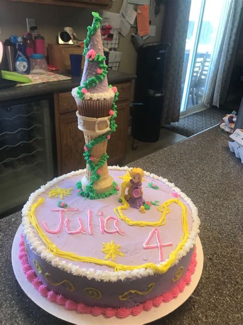 Rapunzel Tower Cake Homemade Cakes Cake Butter Cream
