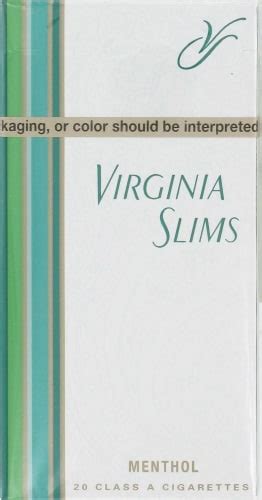 Virginia Slims Menthol 100s Cigarettes 1 Ct Kroger