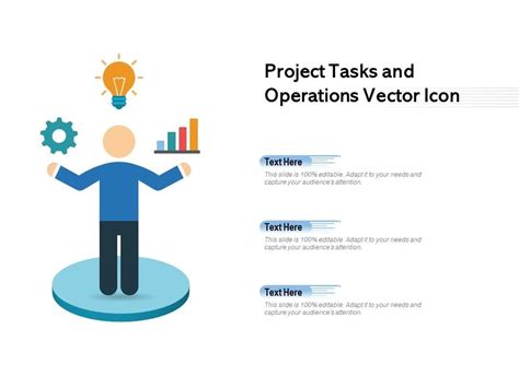 project tasks and operations vector icon ppt powerpoint presentation