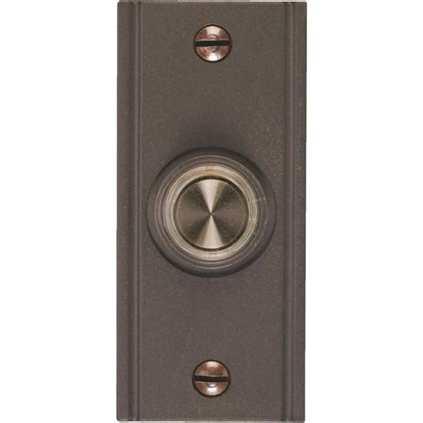 Heath Zenith Wired Oil Rubbed Bronze Metal Body Led Lighted Doorbell