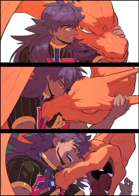 Leon And Charizard Pokemon And More Drawn By Redlhzz Danbooru