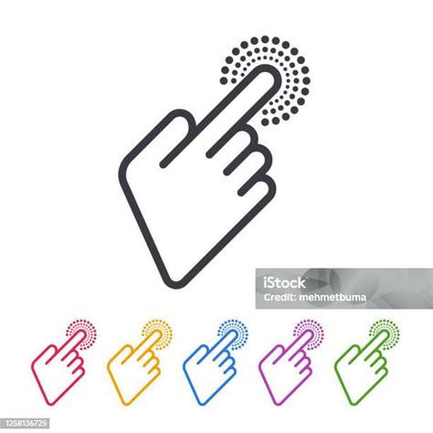 手游標單擊圖示集向量圖形及更多手指圖片 手指 量表 互聯網 Istock