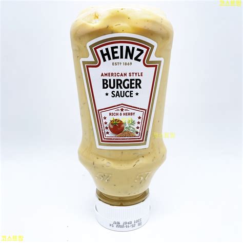 하인즈 하인즈 아메리칸 스타일 버거소스 햄버거 샌드위치소스 나쵸소스 230g X 1개 위시버킷