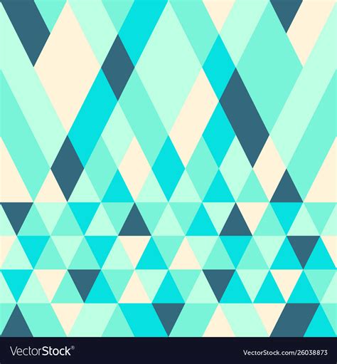 Seamless Colorful Abstract Triangles Pattern Vector Image