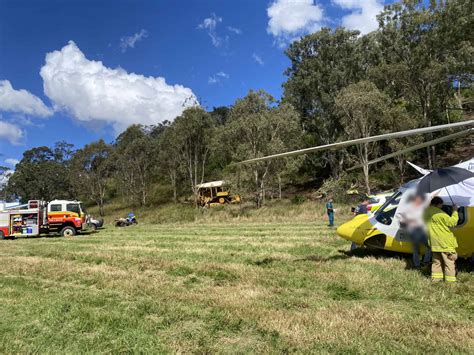 Man Airlifted In A Critical Condition After Bulldozer Rollover Lifeflight