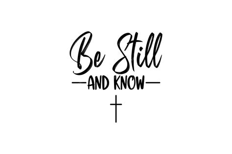 Premium Vector Be Still And Know Psalm 4610