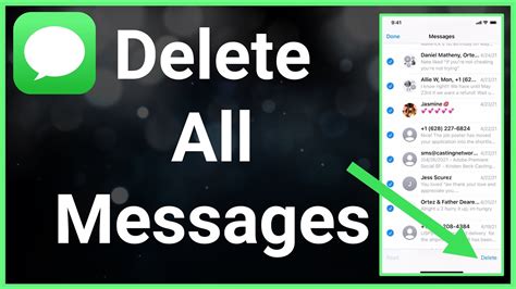 How To Delete All Messages Iphone Youtube