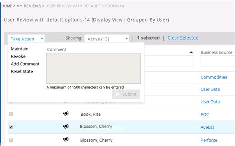 Review Results Do Now Allow Review Actions On Review Items Seen Under Review Results Unless The