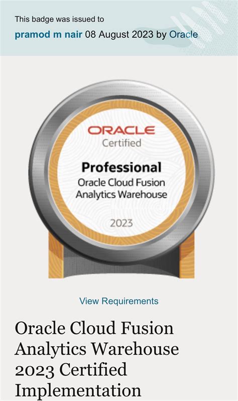 🎓 Excited To Share That Ive Successfully Completed Two Oracle Certifications Oracle Cloud