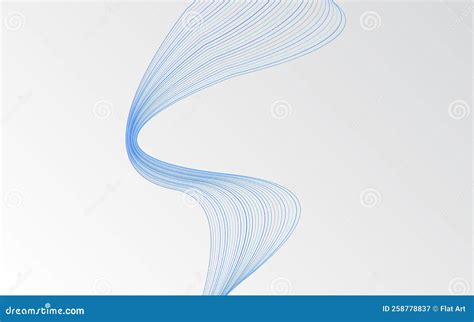 Stylish Blue Wavy Lines Abstract Background Design Stock Vector Illustration Of Fabric Curve