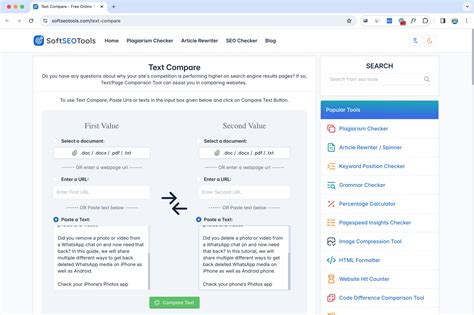 16 Tools To Compare Differences Between Two Text Documents