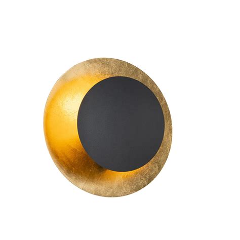 QAZQA Art Deco Wandlamp Zwart Met Goud Emilienne Kopen Shop Bij FonQ