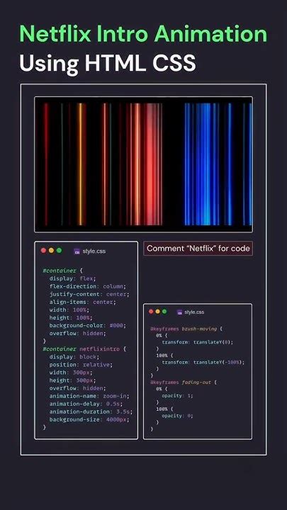 🚀 netflix intro animation coding webdevelopment css shorts html animation
