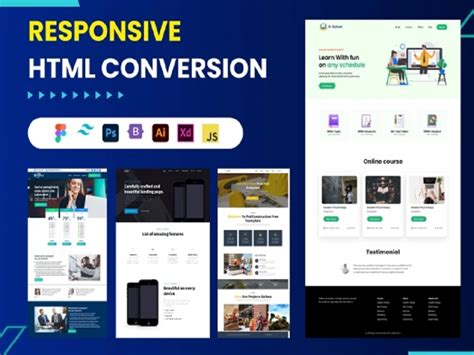 A Psd Ai Xd Figma To Html Conversion Upwork