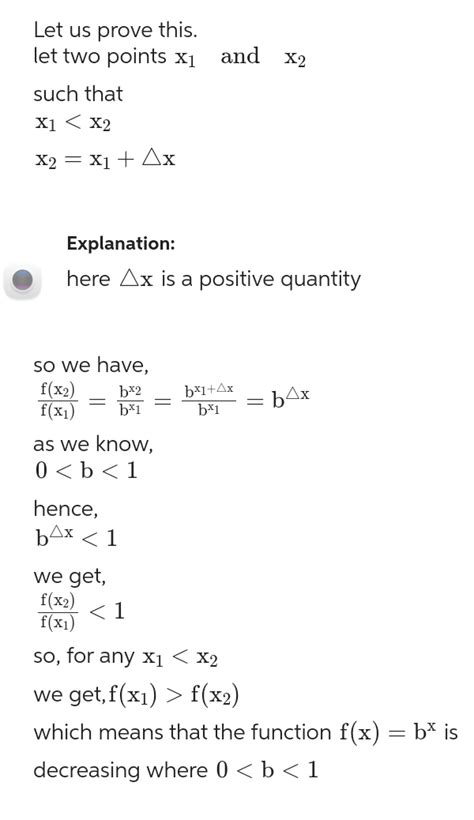 Solved What Is Mathematical Or Algebraic Proof That The B Chegg