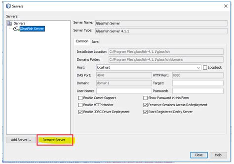 Glassfish Server Deploy Connection Refused Connect False The