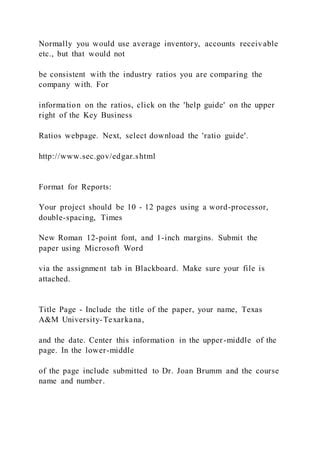 Research Project Accounting Accounting For Managers PDF