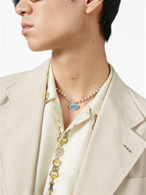 Gucci Interlocking G Boule Chain Necklace Farfetch