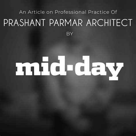 Mid Day 2021 Prashant Parmar Architect