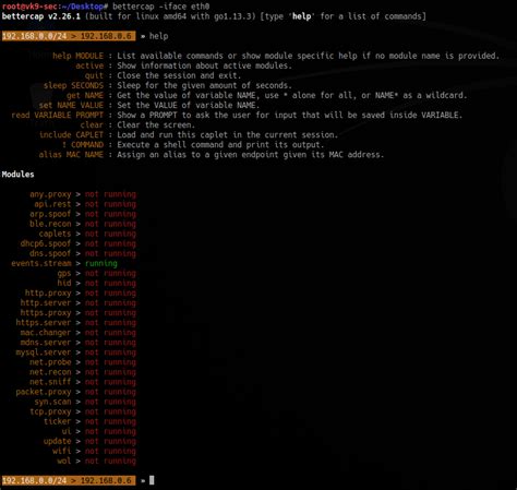 How To Use Bettercap 2 Vk9 Security