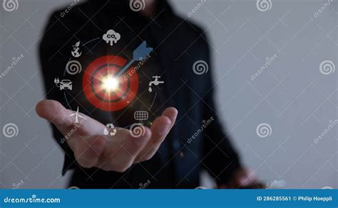 Carbon Balance Is Zero The Hand Of Pollution And Efficient Management With Net Zero Symbols