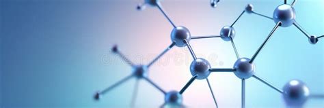 Abstract Scientific Background Featuring Interconnected Molecular