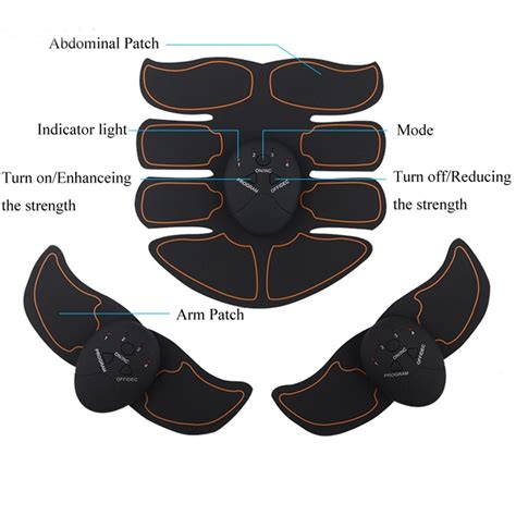 New Smart Ems Muscle Stimulator Abs Abdominal Muscle Toner Body Fitness
