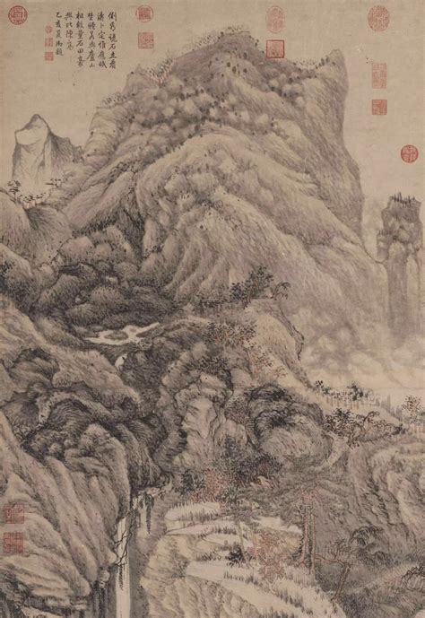 庐山高图图片 临摹 赏析 大山谷图库