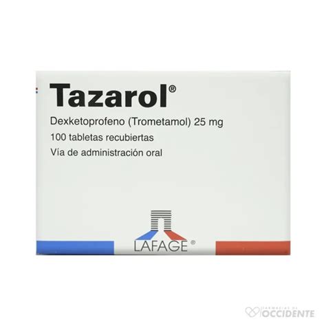 Tazarol Tabletas Recubiertas 25mg X 10 Caja 10 Blister Farmacias De