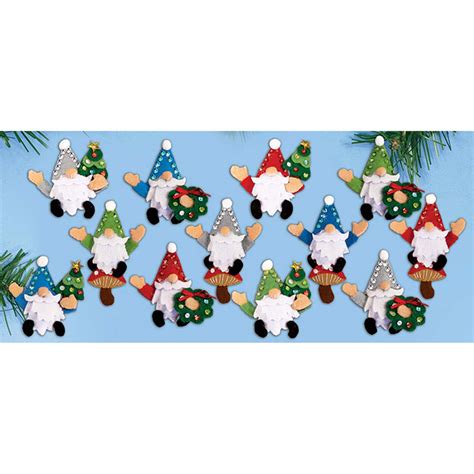 Design Works Gnomes Felt And Sequin Kit