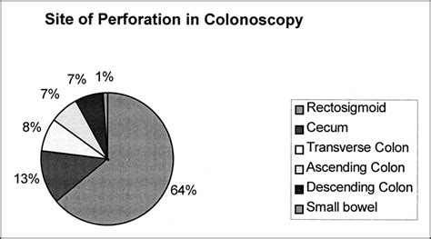Location Of Perforation In Colonoscopy Note That Perforation Occurs