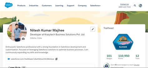 Nitesh Kumar Majhee On Linkedin Salesforce Trailblazer Rangerrank Continuouslearning…