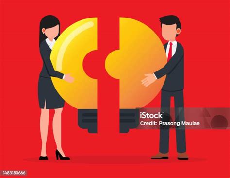 Metafora Bisnis Dari Usaha Patungan Kemitraan Atau Kerja Tim Pria Dan