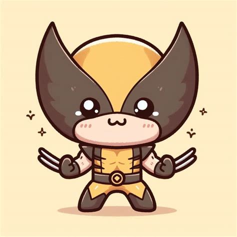 Cute Wolverine Em 2025 Wolverine Desenho Super Herói Doodles
