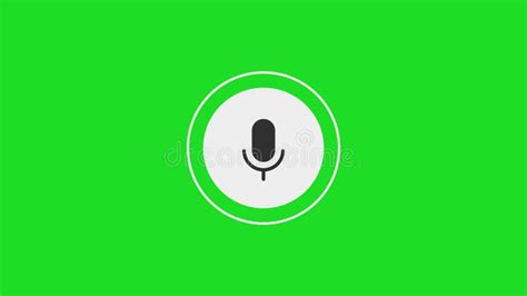 Voice Recording Podcast Mic Microphone Button Icon Animation Template