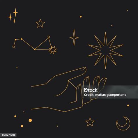 ボヘミアン魔女と魔法のアイコン 神秘的な星の惑星太陽月魔法のシンボルのコレクション スクエアのベクターアート素材や画像を多数ご用意