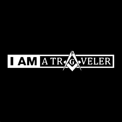 I Am A Traveler Square And Compass Masonic Mens Crewneck T Sh