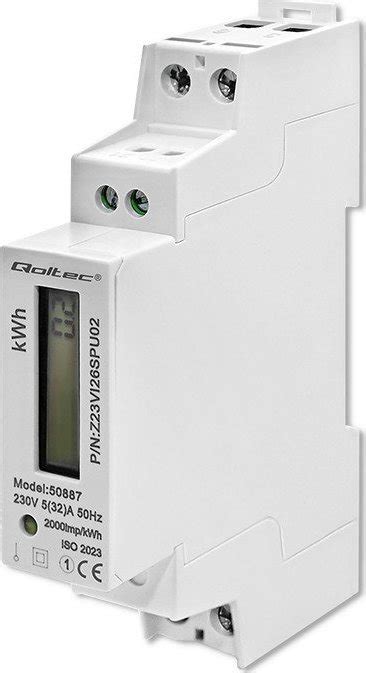 Qoltec Jednofazowy elektroniczny licznik miernik zużycia energii na