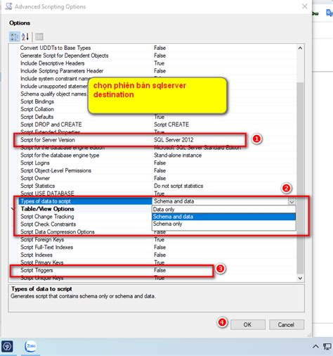 Sqlserver Backup And Restore Database Từ Phiên Bản Cao Xuống Phiên