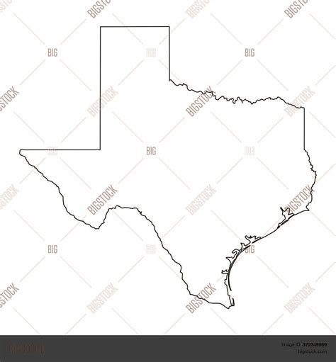 Texas Tx State Map Vector And Photo Free Trial Bigstock
