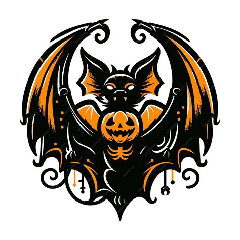 Highresolution Halloween Bat Vector Clipart On A Clean White Background