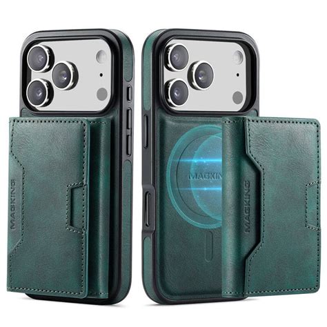 Magking Iphone 17 Pro Max Magsafe 2 In 1 Magnetic Wallet Case Rfid