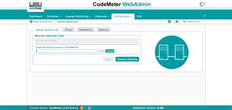 Client Codemeter Webadmin Configuration